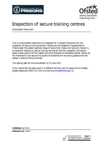 Inspection of secure training centres - Digital Education Resource ...